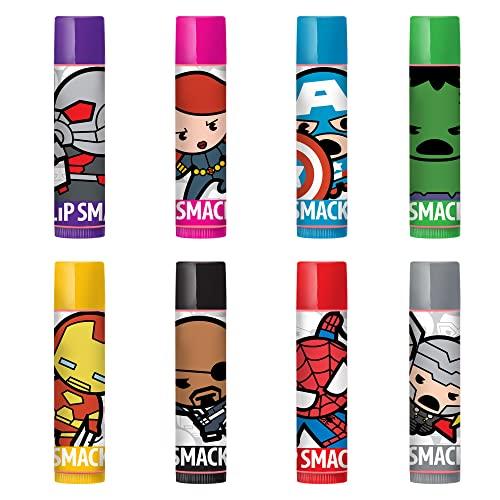 Lip Smacker Marvel Avenger Flavored Lip Balm Party Pack 8 Count, Super ...