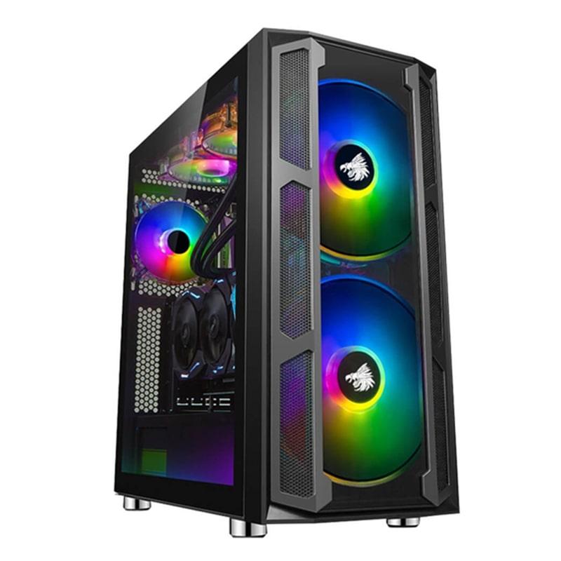 Case Gaming Eagle Warrior THRONE Media Torre Vidrio Templado ATX Negro ...