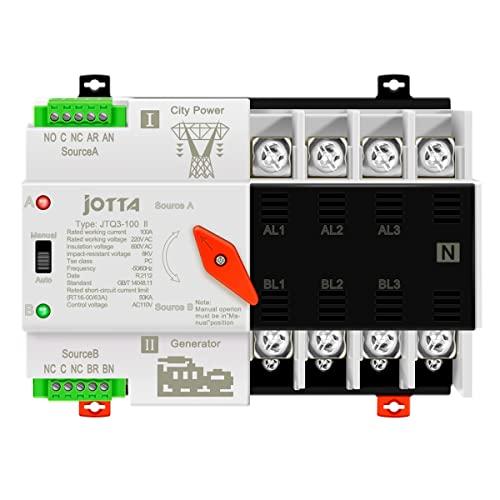 Jotta W2R 4P 100A 110V Tipo PC Mini ATS Interruptor de transferencia ...