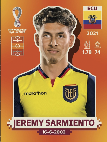 Ecuador ECU14 Jeremy Sarmiento : Precio Guatemala