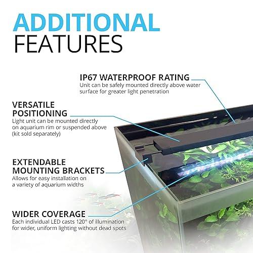 Fluval Plant 3.0 LED Planted Aquarium Lighting, 32 Watts, 24-34 Inches ...
