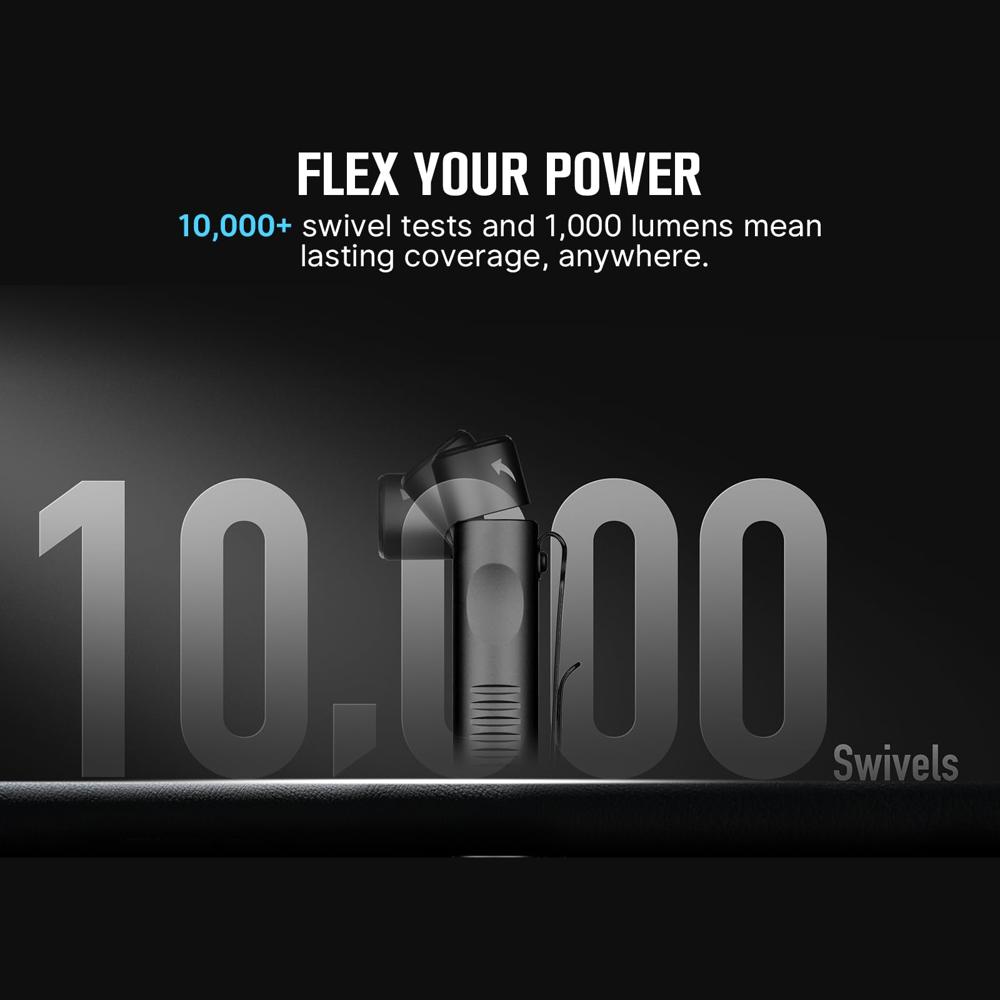 OLIGHT Arkflex Linterna de ángulo recto ajustable, linternas de mano ...