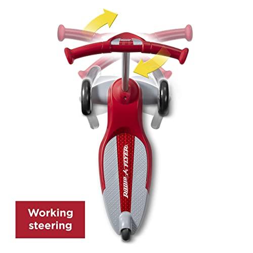 Radio Flyer My 1st Scooter, Kids and Toddler 3 Wheel Scooter, Red Kick ...