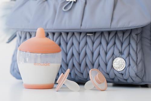 Emulait Baby Bottle Starter Kit Includes 2 Bottles 2 Nipples 2 Caps 2 ...