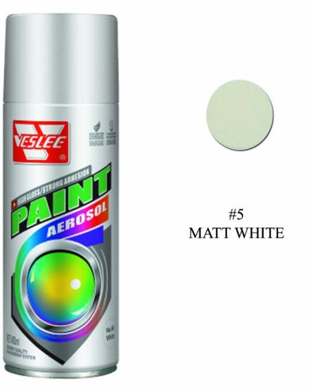 Pintura Spray Color Blanco Mate #5 Veslee : Precio Costa Rica
