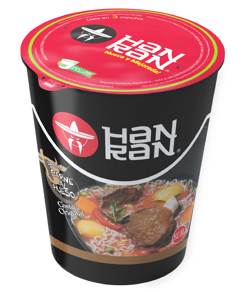 Han Ran Vaso Carne Al Hueso Original 80Gx12Un - Caja : Precio Guatemala