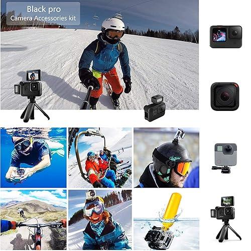 Black pro 60 in 1 Camera Accessories Kit Compatible with GoPro Hero 12 ...