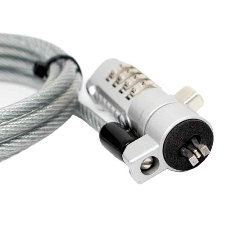 Cable De Seguridad Para Laptop Con Combinacion, Unno, Kl6010Sv, 6Ft/1 ... Cable De Seguridad Para Laptop Con Combinacion, Unno, Kl6010Sv, 6Ft/1 ...
