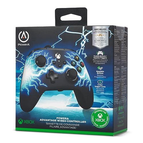 PowerA Advantage Wired Controller for Xbox Series X|S - Arc Lightning ...