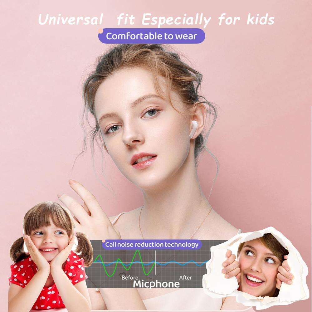 Xmenha True Wireless Green Cute Earbuds Bluetooth Kawaii Headphones for ...