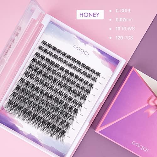 GAQQI DIY Lash Clusters 120 PCS C Curl Individual Lash Extension Wips ...