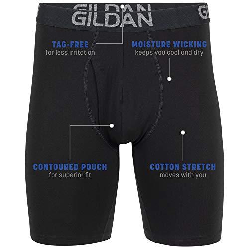 Gildan Calzoncillos tipo bóxer elásticos de algodón para hombre ...