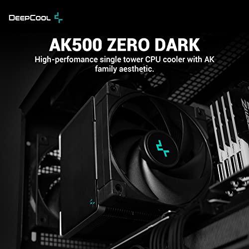 DeepCool AK500 ZERO DARK Enfriador de aire para CPU 240w TDP Disipador de calor gigante 90 mm de ...