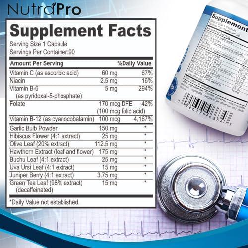 NutraPro Blood Pressure Supplements – Healthy Heart, Cholesterol Level ...