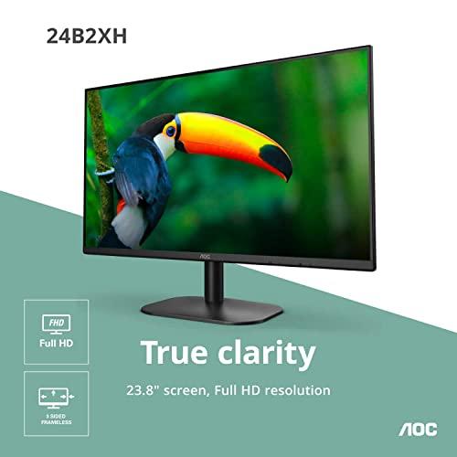 AOC 24B2XH 24 Full HD IPS Monitor, 3-Sided Frameless Ultra Slim HDMI ...