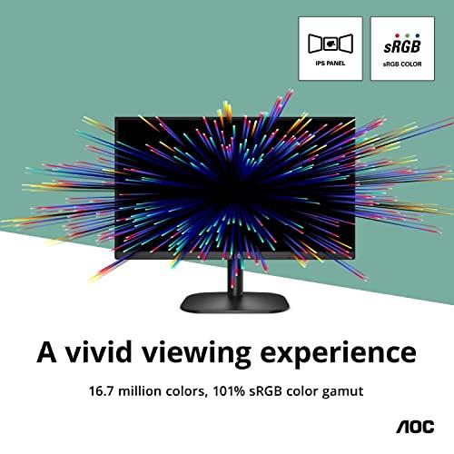 AOC 24B2XH 24 Full HD IPS Monitor, 3-Sided Frameless Ultra Slim HDMI ...