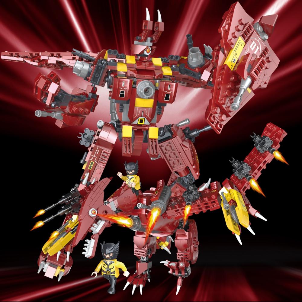Robot Armable De Dino Pterodactyl De 555Pzs, 2 En 1, Cogo : Precio ...