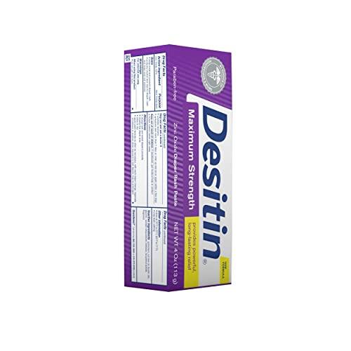 Desitin Maximum Strength Baby Diaper Rash Cream with 40% Zinc Oxide for ...