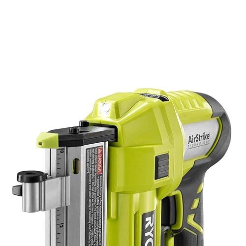 Ryobi 18-Volt ONE+ Lithium-Ion Cordless AirStrike 23-Gauge 1-3/8 inch Headless Pin Nailer (Tool ...