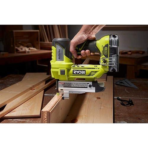 Ryobi 18-Volt ONE+ Lithium-Ion Cordless AirStrike 23-Gauge 1-3/8 inch Headless Pin Nailer (Tool ...