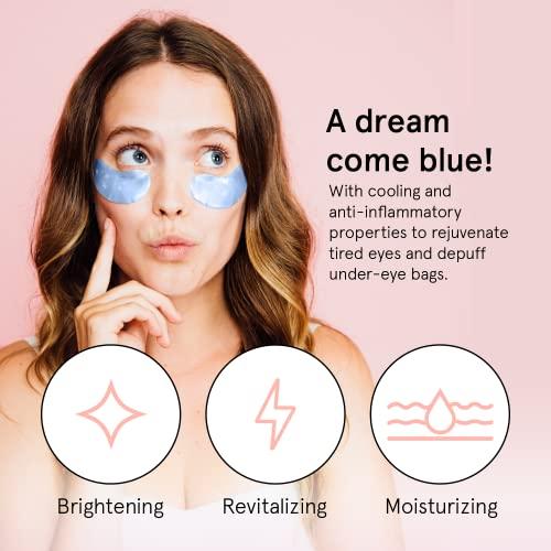 grace stella Award Winning Under Eye Mask (Blue, 24 Pairs) Reduce Dark ...