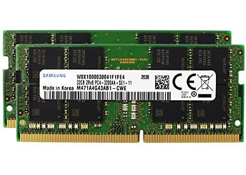 Samsung 64GB (2x32GB) DDR4 3200 MHz PC4-25600 SODIMM 2Rx8 CL22 1.2v 260 ...