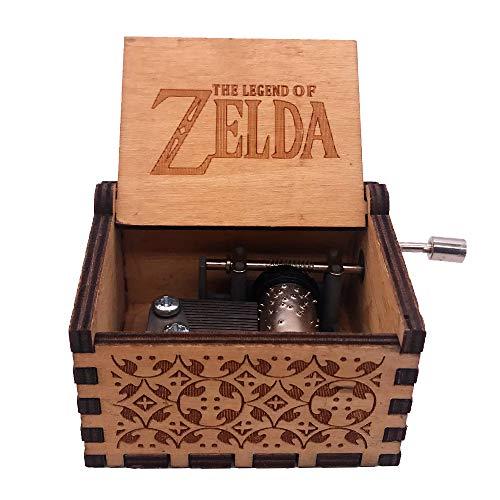 Legend of Zelda Music Box Carved Wood Music Box Hand Crank Musical Gifts (Song of Storms from ...
