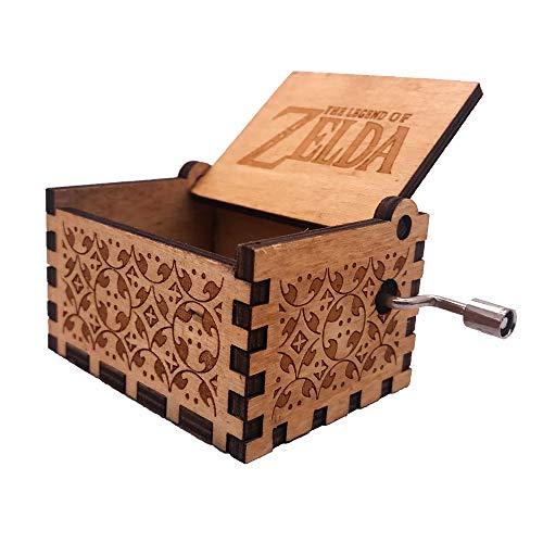 Legend of Zelda Music Box Carved Wood Music Box Hand Crank Musical Gifts (Song of Storms from ...