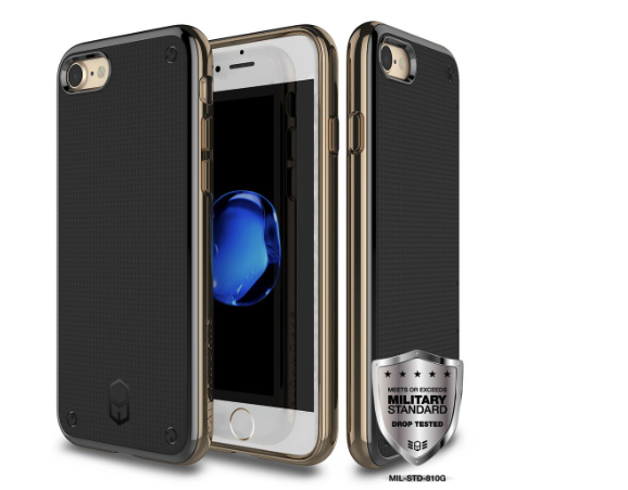 Estuche PATCHWORKS Flexguard Negro Marco Oro | Iph 7 Plus : Precio ...