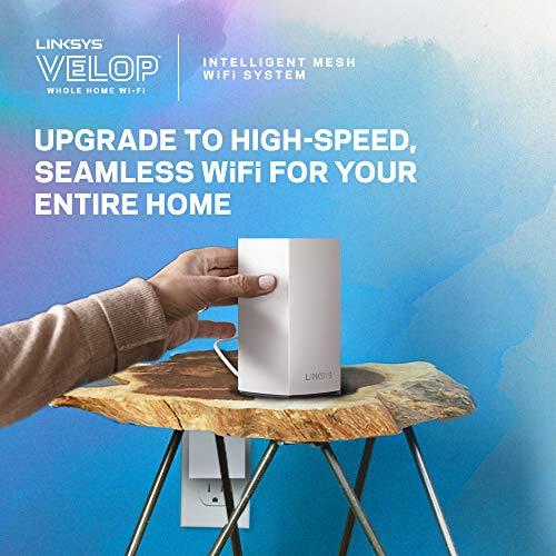 Linksys Velop Sistema WiFi de malla inteligente de doble banda Wi-Fi de malla ultrarrápido y de ...