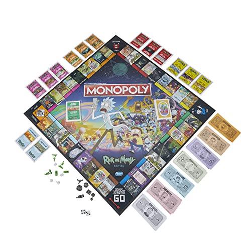 Hasbro Gaming Monopoly: Juego de mesa Rick and Morty Edition, juego de ...
