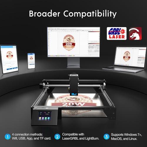 LONGER RAY5 20W Higher Accuracy Laser Engraver and Cutter, 130W Laser ...
