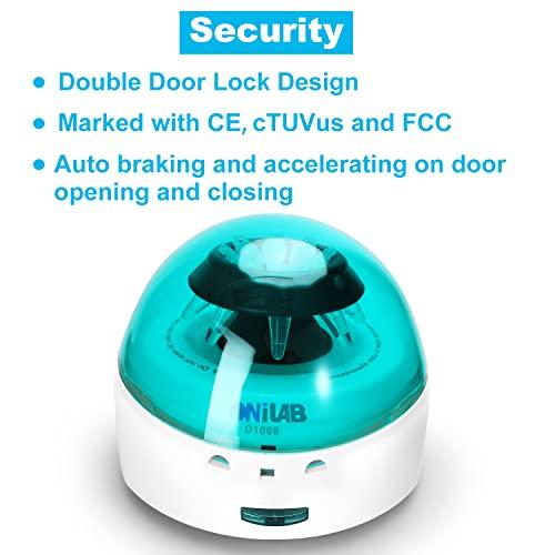 ONiLABs Scientific Mini Centrifuge 7000RPM, 2680 x g RCF, Lab Benchtop Centrifuge with 2 Rotors ...