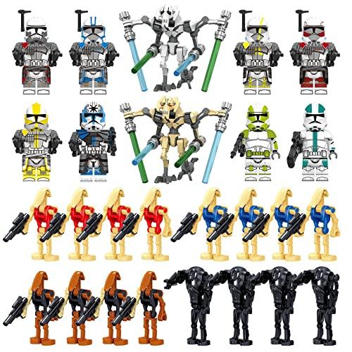 Strawjoy Battle Droids 26 Pack Building Sets, Space Wars Clone Troopers ...