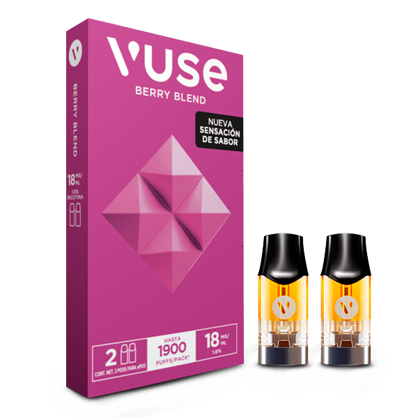 Vuse Berry Blend Hasta 1900 Puffs, 2 Pods : Precio Guatemala