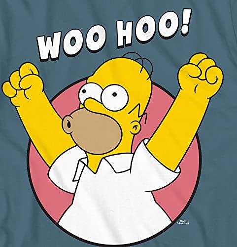 The Simpsons Homer Woo Hoo! Mens Adult T-Shirt(MD, Slate Grey) : Precio ...