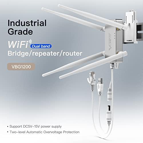 Vonets VBG1200 Mini puente WiFi de 2,4 GHz/5 GHz Ethernet/repetidor inalámbrico/enrutador ...