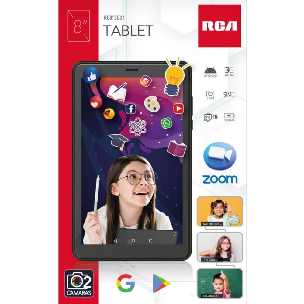 Tableta 8 pulgadas 3G RC8T3G21RCA : Precio Costa Rica