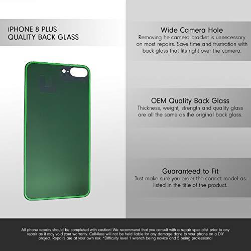iPhone 8 Plus Back Glass Replacement Kit OEM Battery Door Replacement w ...