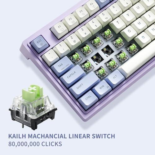 Hexgears M2 Wired Mechanical Keyboard 83 Keys, TKL Hot Swappable Gaming ...