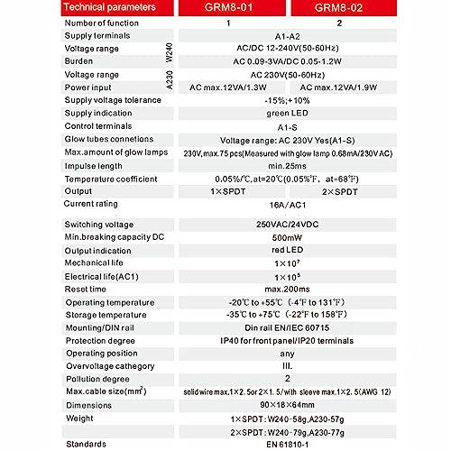 GAEYAELE Relé de Memoria Relé de Enclavamiento Relé de Impulso ...