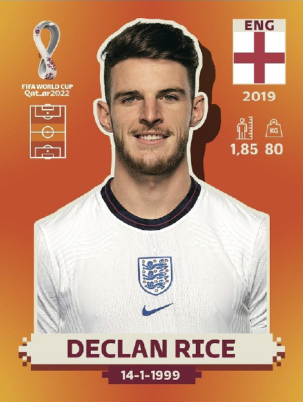 Inglaterra ENG15 Declan Rice : Precio Guatemala