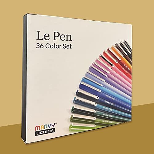Uchida Le Pens Juego multicolor - Juego completo de 36 colores - Le Pen ...