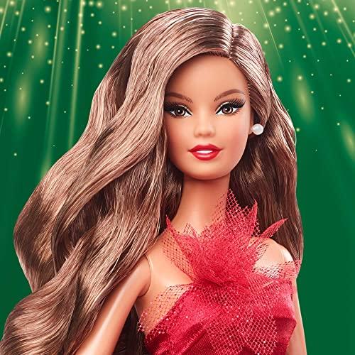 Barbie Signature 2022 Muñeca Barbie navideña (pelo ondulado marrón ... Barbie Signature 2022 Muñeca Barbie navideña (pelo ondulado marrón ...