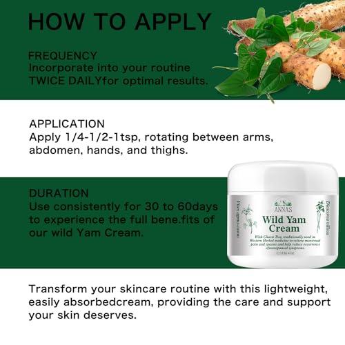 ANNAS Wild Yam Cream, ANNAS Wild Yam Cream orgánica para el equilibrio ...