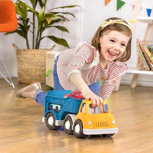 Battat- Wonder Wheels- Toy Carrier Truck 2 Toy Cars – Toy Truck Playset ...