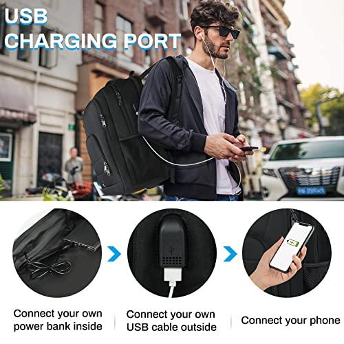 RAINSMORE Laptop Backpack 17 Inch Large Travel Backpack for Men Women ...
