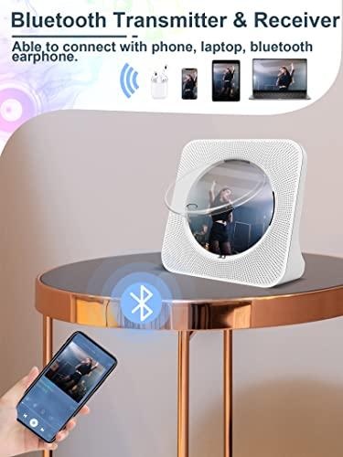 Reproductor de CD portátil - Homlab Reproductor de CD de escritorio ...