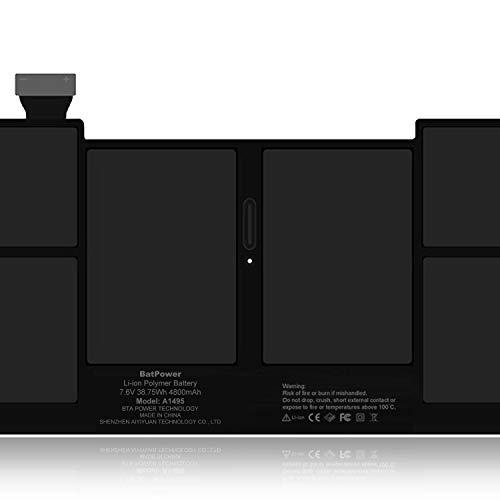 BatPower A1495 Replacement Laptop Battery for Apple Mid 2012 2013 Early ...