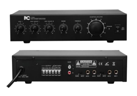 Amplificador Itc Y Mezcladro T-60M 60W : Precio Guatemala